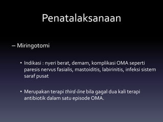 Otitis Media Akut | PPTX