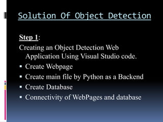 Traffic Violation Detector using Object Detection | PPTX