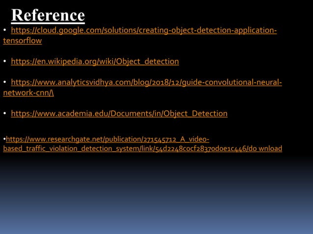 Traffic Violation Detector Using Object Detection Pptx Artificial 2302