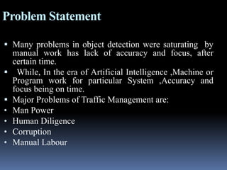 Traffic Violation Detector using Object Detection | PPTX