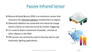 Application of IOT in Smart Agriculture | PPTX