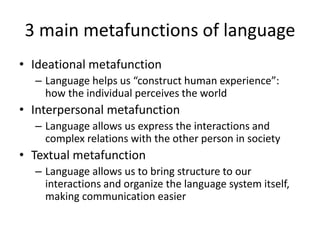Functional Linguistics | PPTX