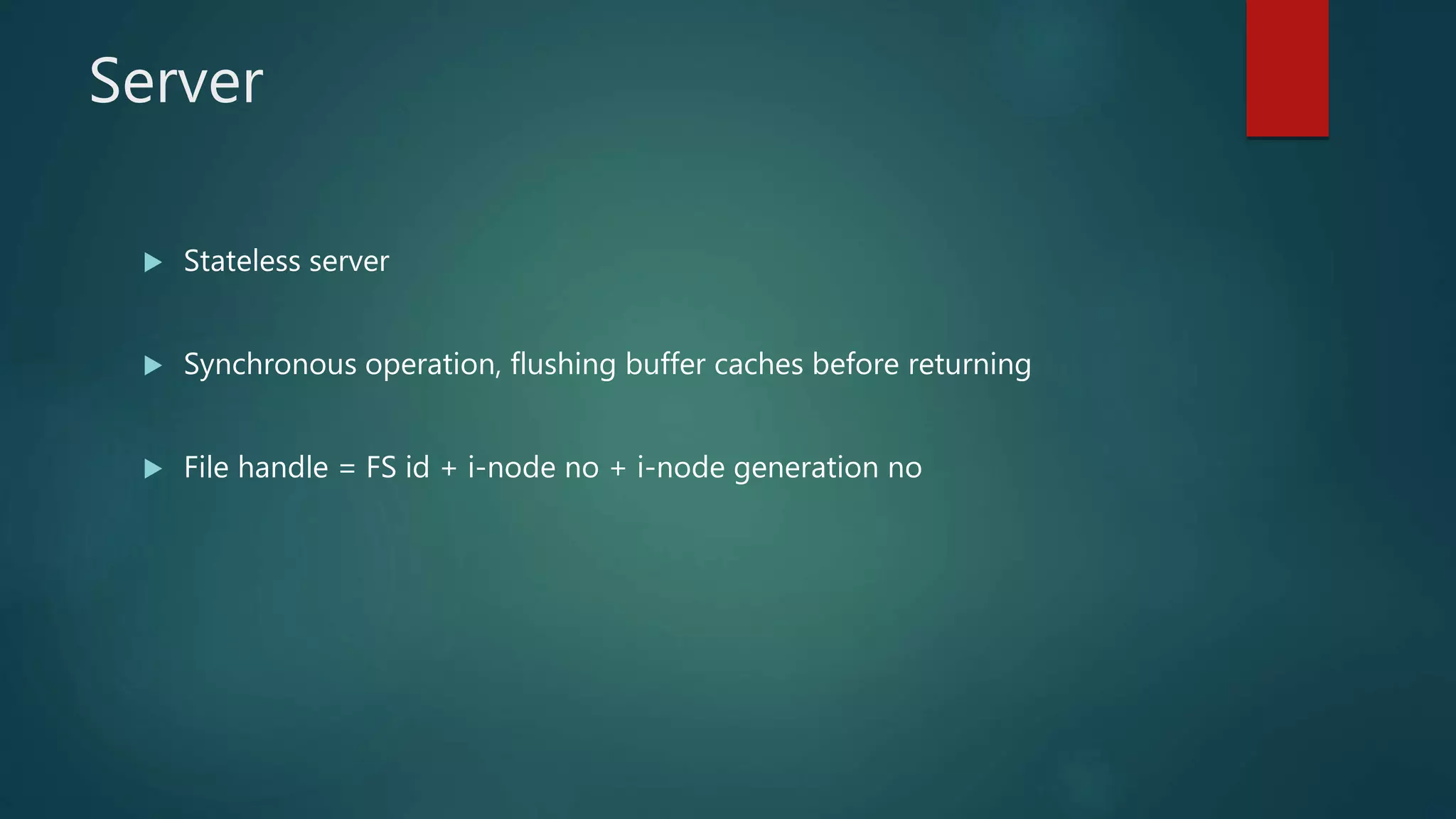 SUN Network File system - Design, Implementation and Experience | PPTX