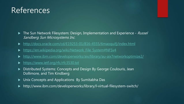 SUN Network File system - Design, Implementation and Experience | PPTX | Operating Systems ...
