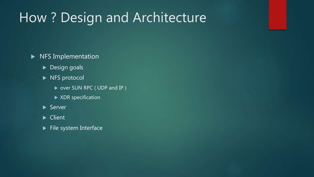 SUN Network File system - Design, Implementation and Experience | PPTX | Operating Systems ...