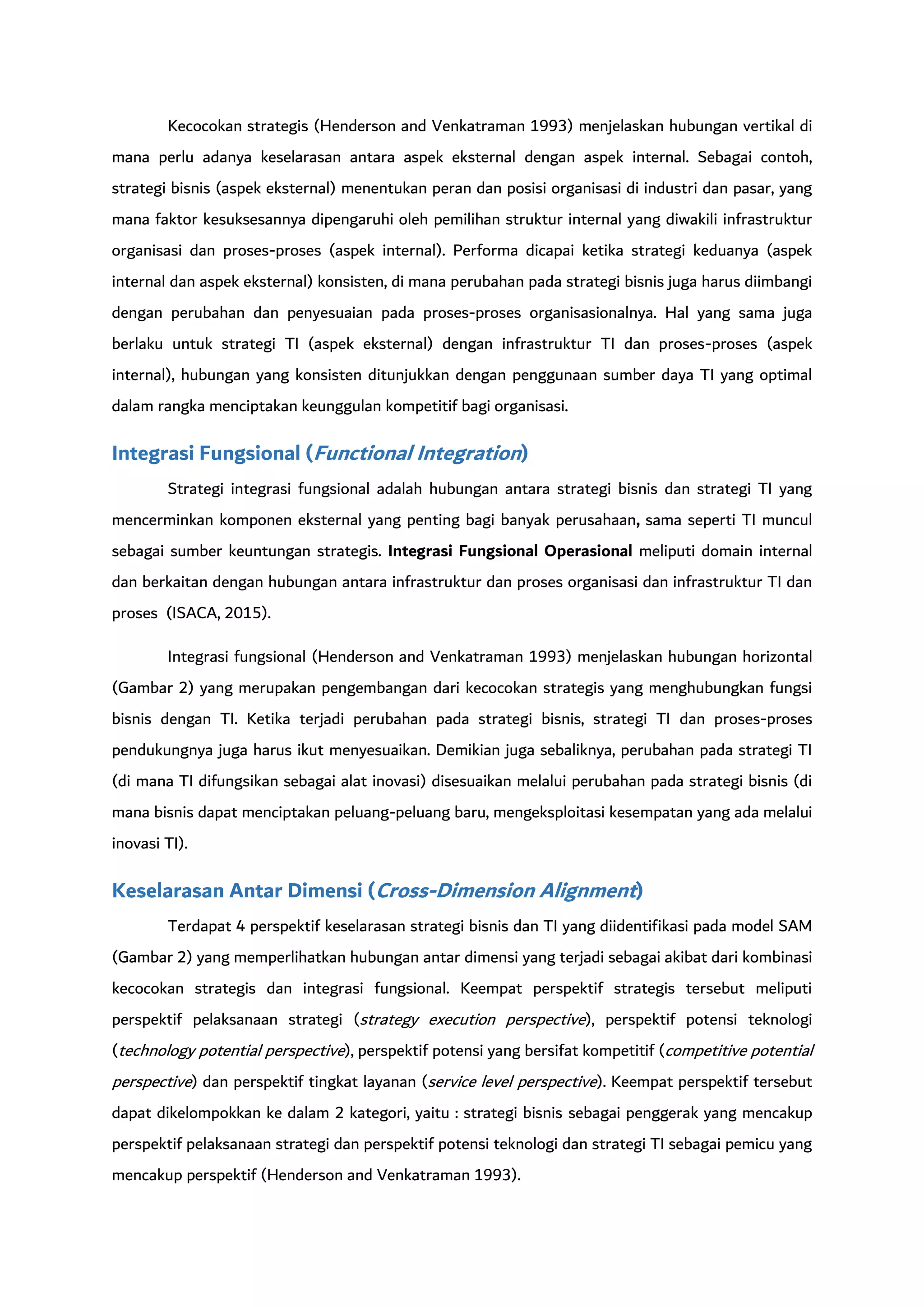 IT BSC and Strategic Alignment Model (SAM) | PDF