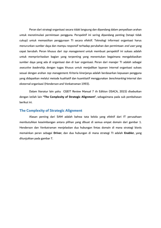 IT BSC and Strategic Alignment Model (SAM) | PDF