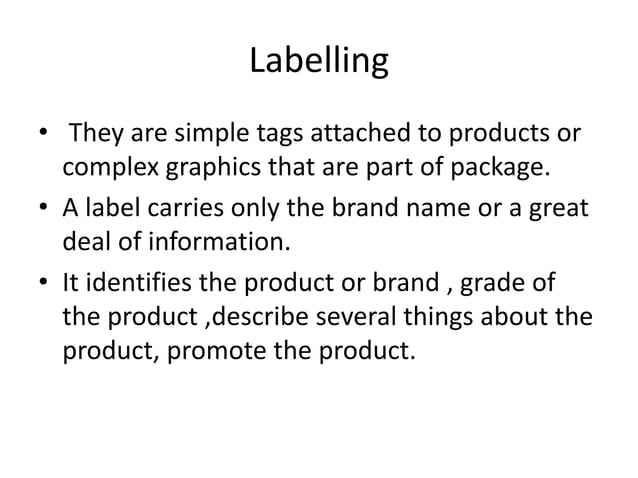 POM Unit 4 Product, Branding, Packaging, Labelling, Product Mix, NPD ...