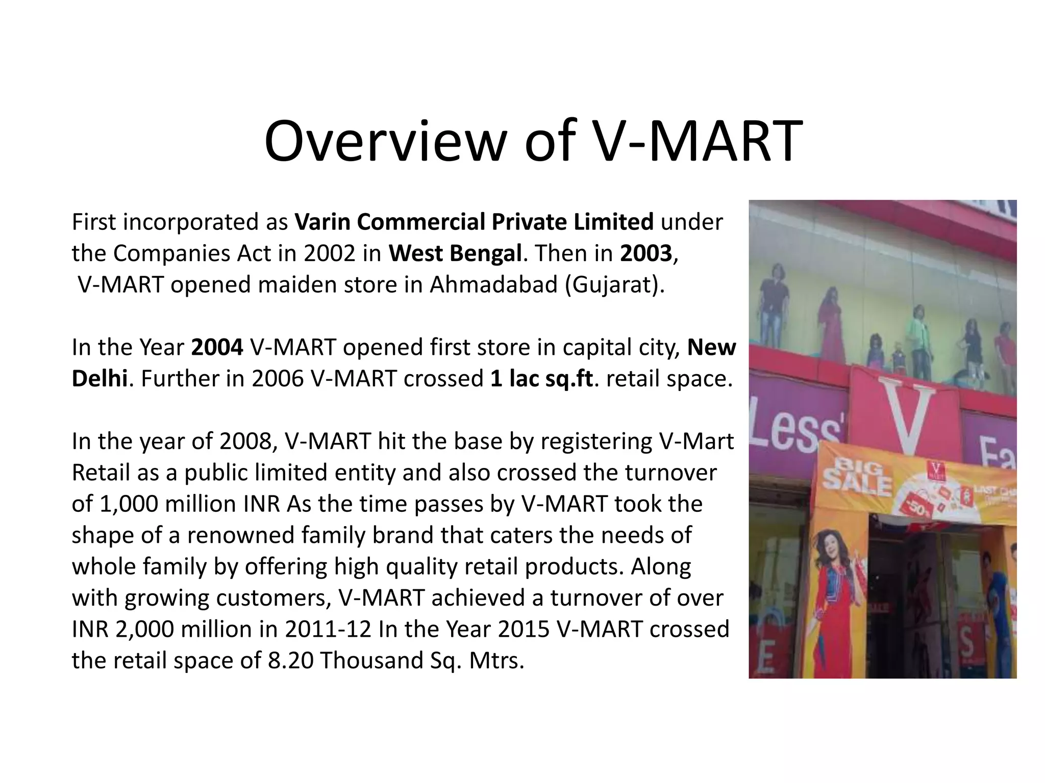 marketing strategy of vmart | PPTX