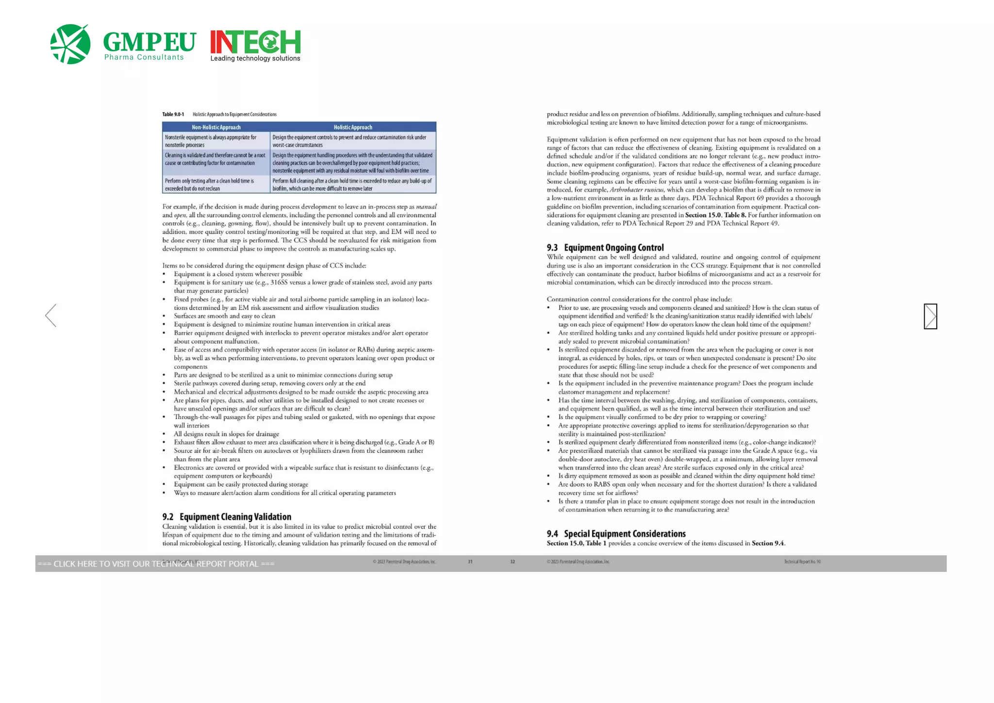 Technical Report.No 90 - Contamination Control Strategy Development in ...