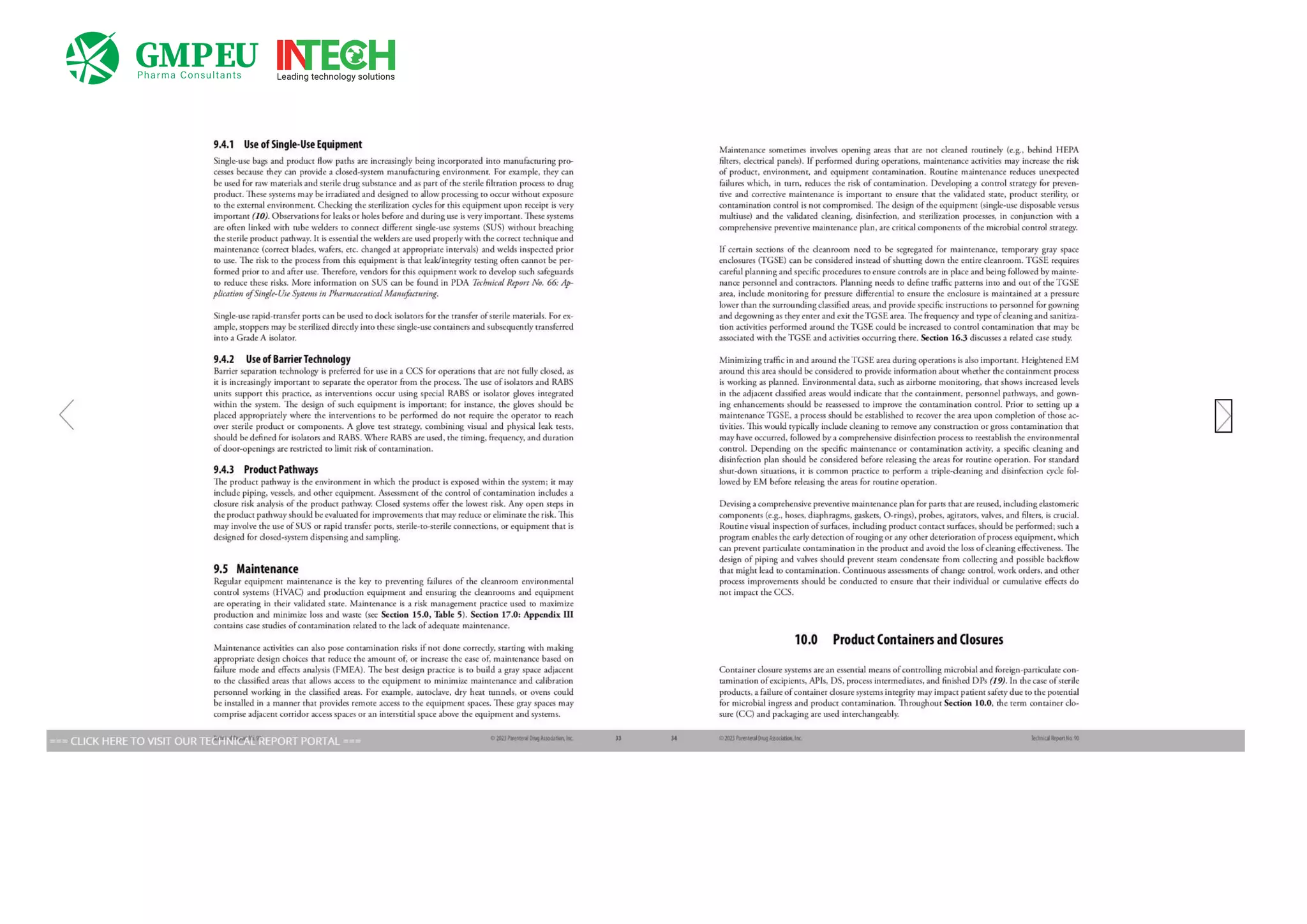 Technical Report.No 90 - Contamination Control Strategy Development in ...