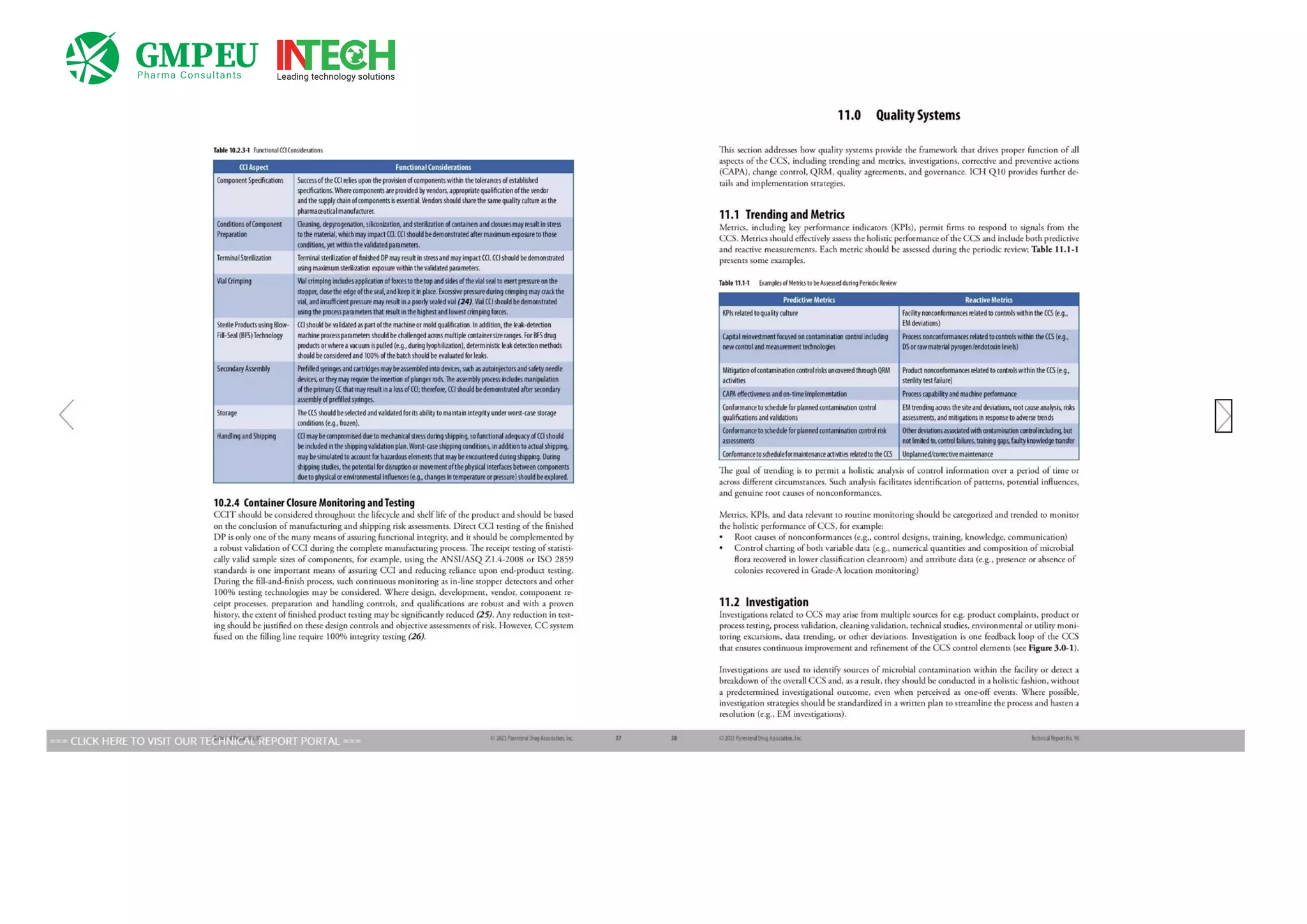 Technical Report.No 90 - Contamination Control Strategy Development in ...