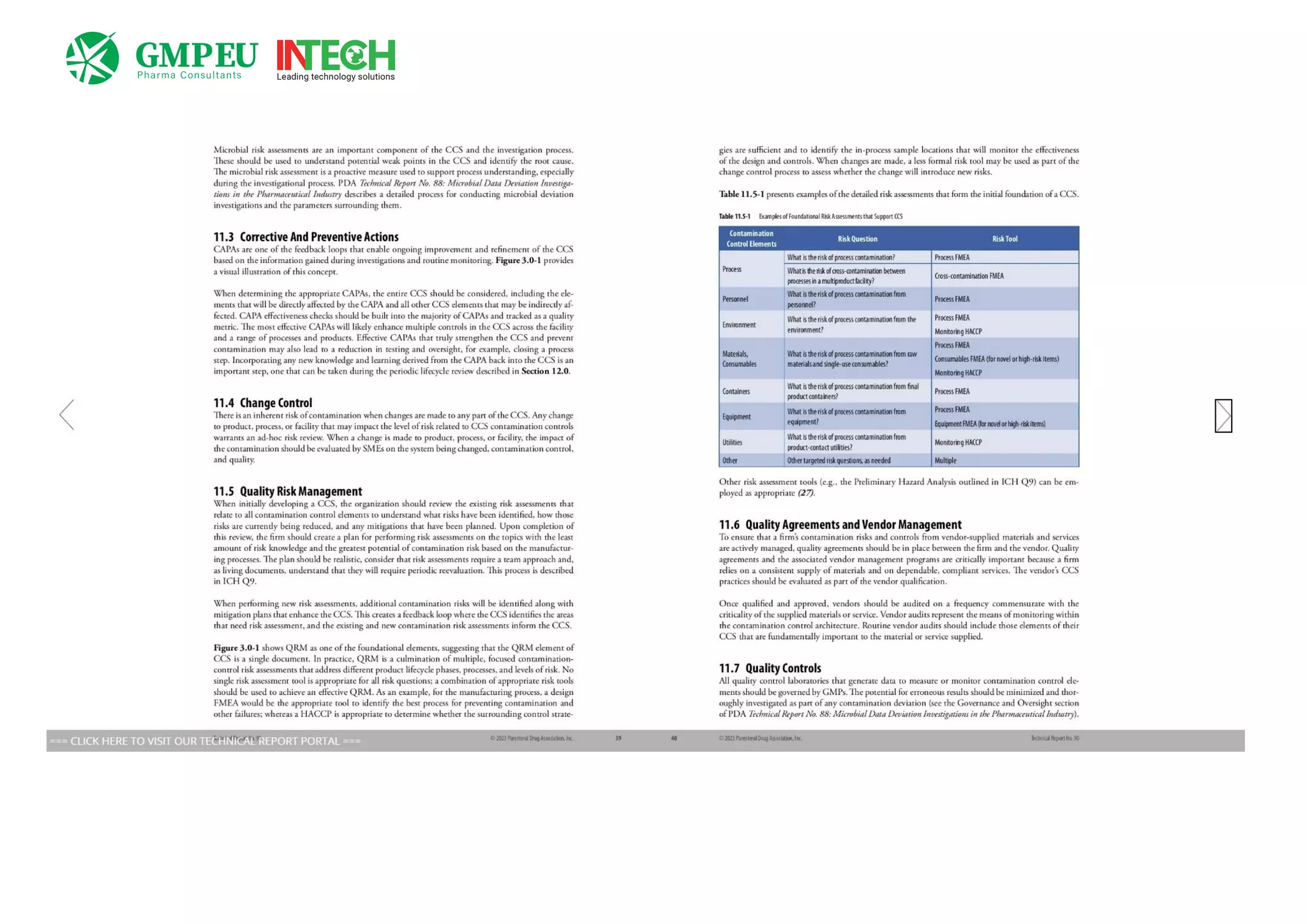 Technical Report.No 90 - Contamination Control Strategy Development in ...