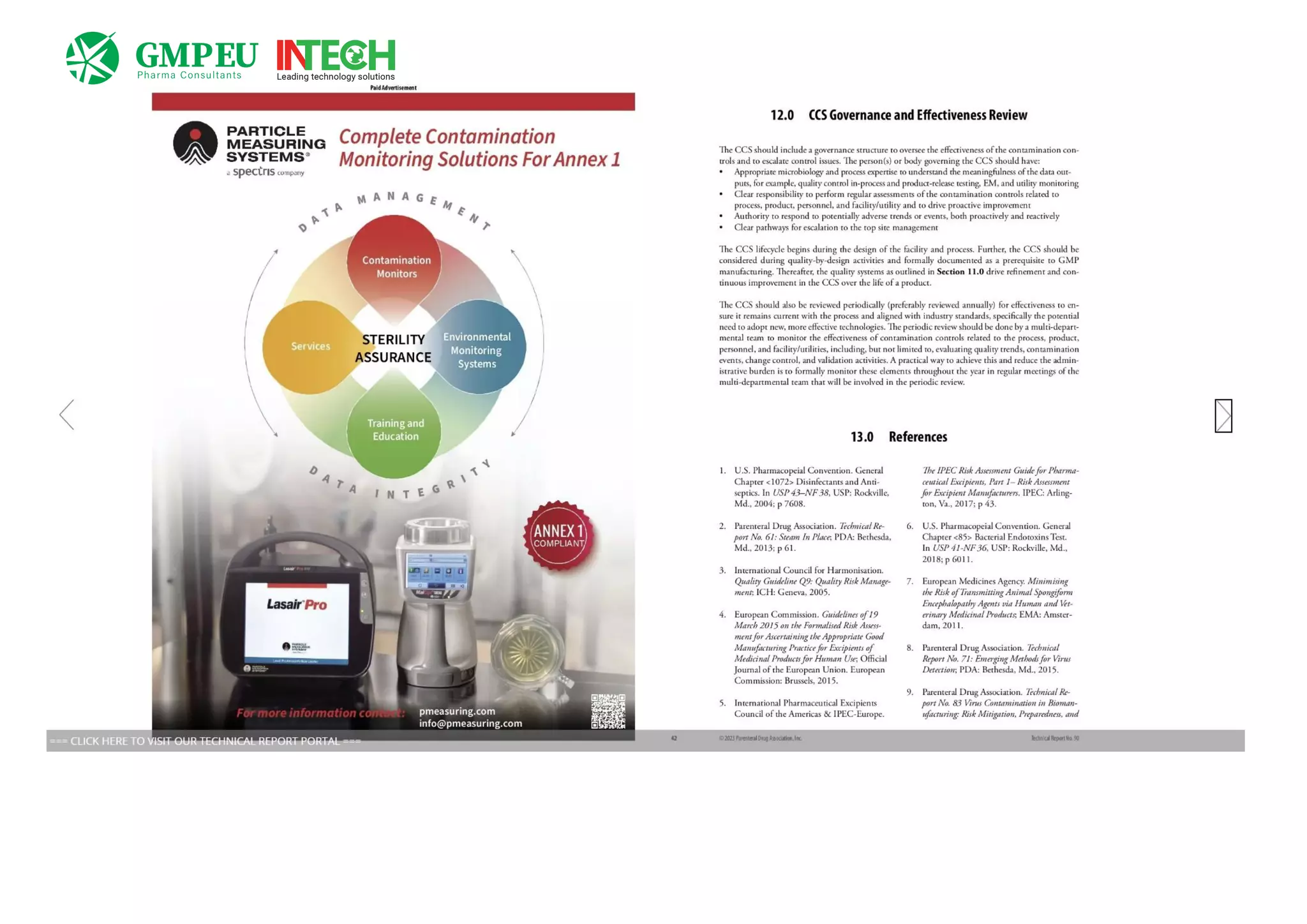Technical Report.No 90 - Contamination Control Strategy Development in ...