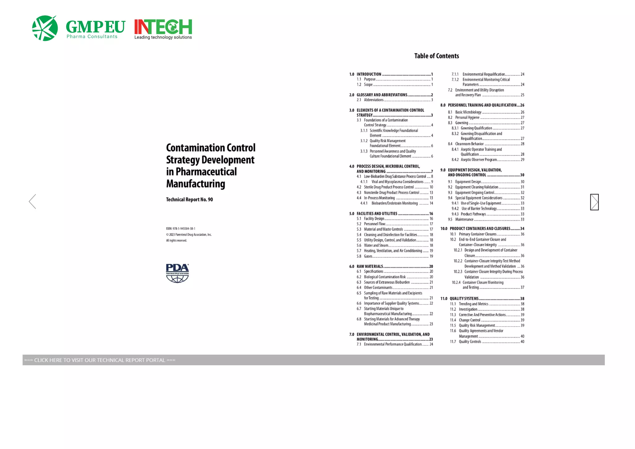 Technical Report.No 90 - Contamination Control Strategy Development in ...