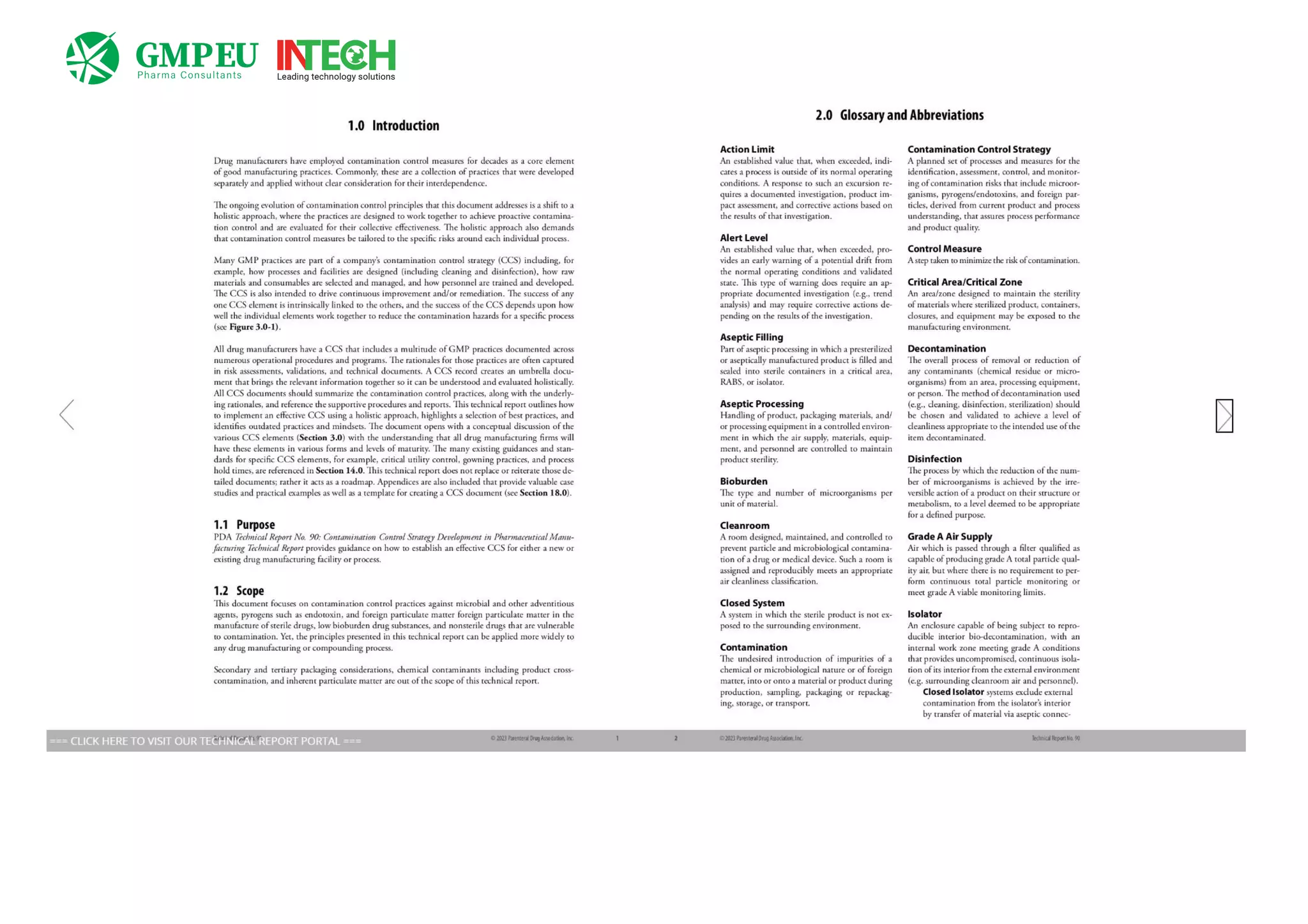 Technical Report.No 90 - Contamination Control Strategy Development in ...