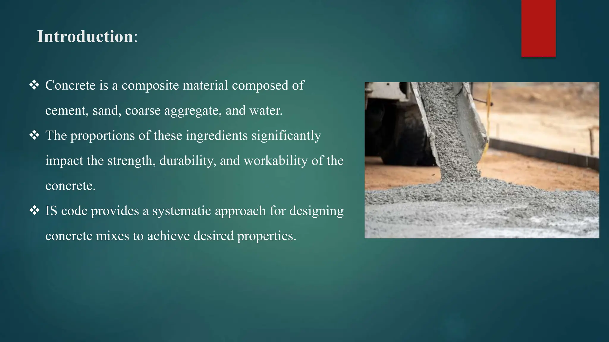 Concrete Mix Design by IS Code Method is code method uplod.pptx