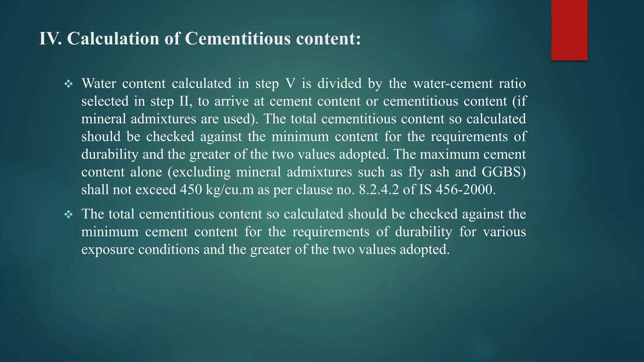 Concrete Mix Design by IS Code Method is code method uplod.pptx