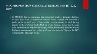 Concrete Mix Design by IS Code Method is code method uplod.pptx