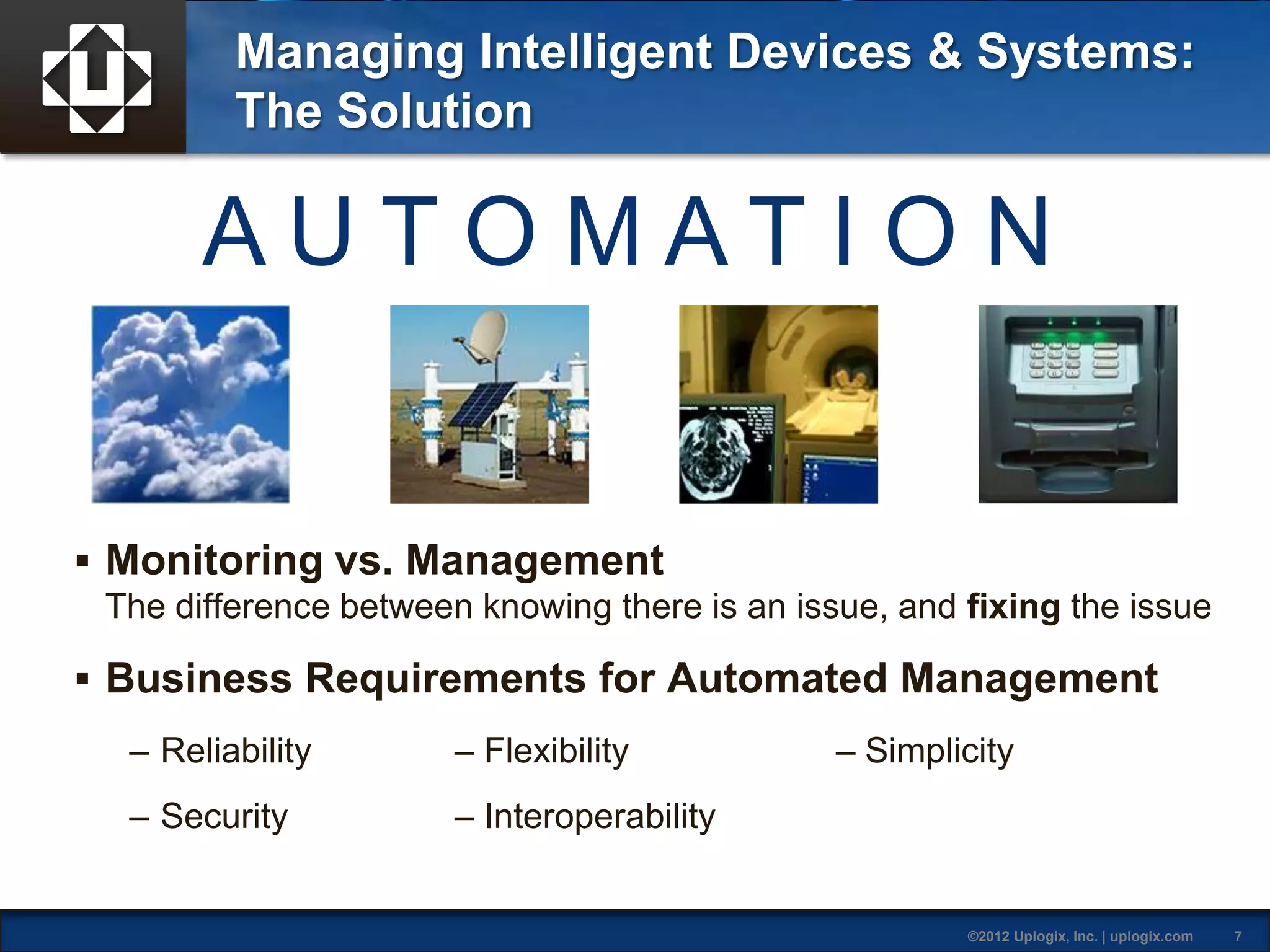 Automated Management of Intelligent Devices | PPTX