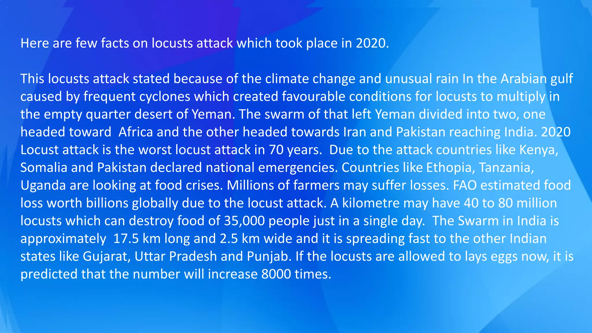 Locust Attack Facts And Solution | PPT
