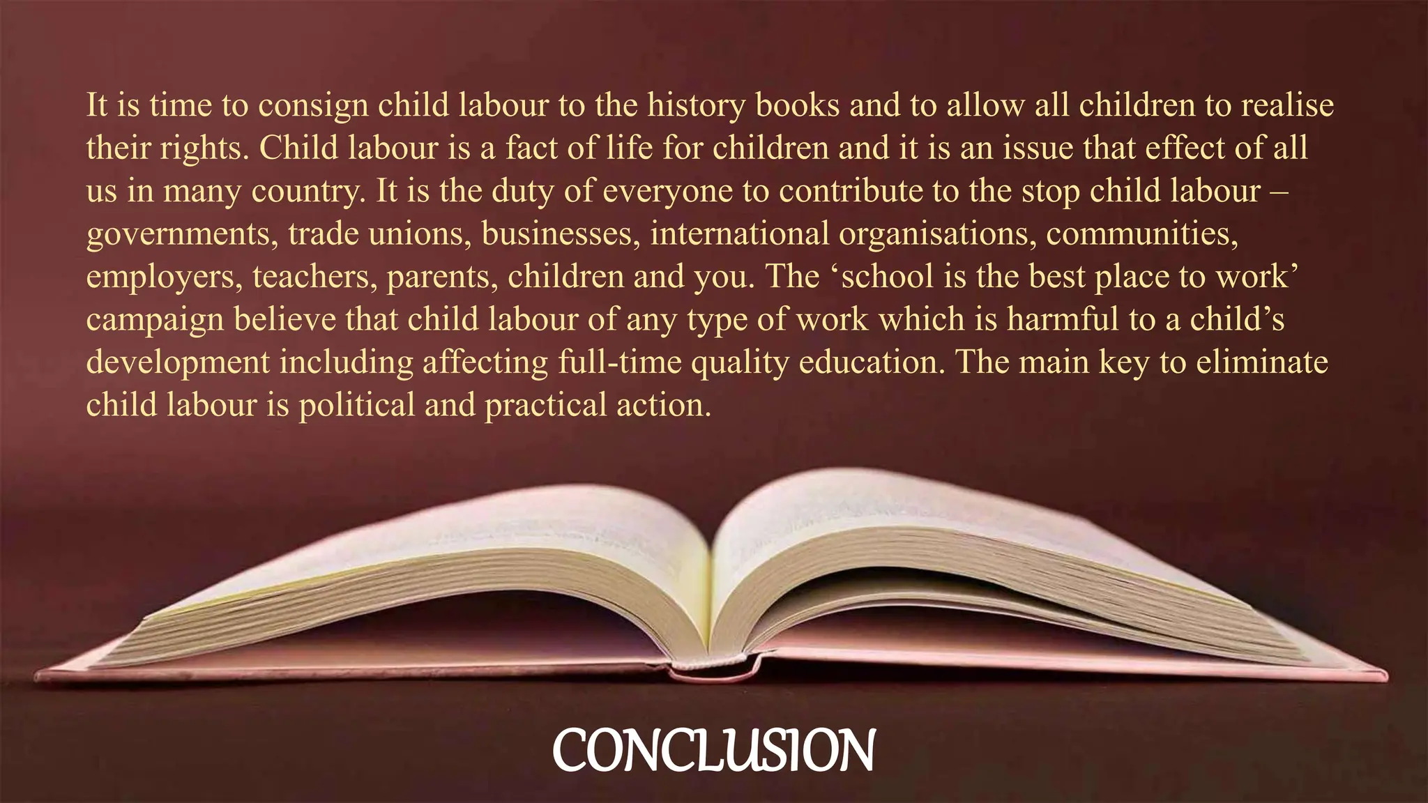 A slide share and presentation on child labour | PPT