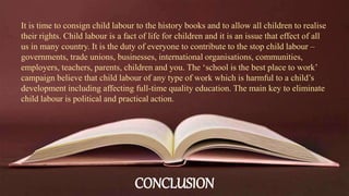 A slide share and presentation on child labour | PPT