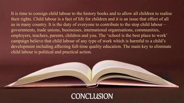 A slide share and presentation on child labour | PPT