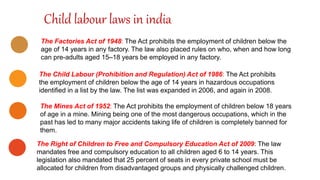 A slide share and presentation on child labour | PPT