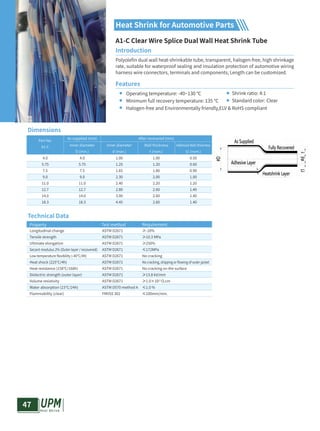 UPM CAT A1-C Clear Wire Splice Dual Wall Heat Shrink Tube.pdf