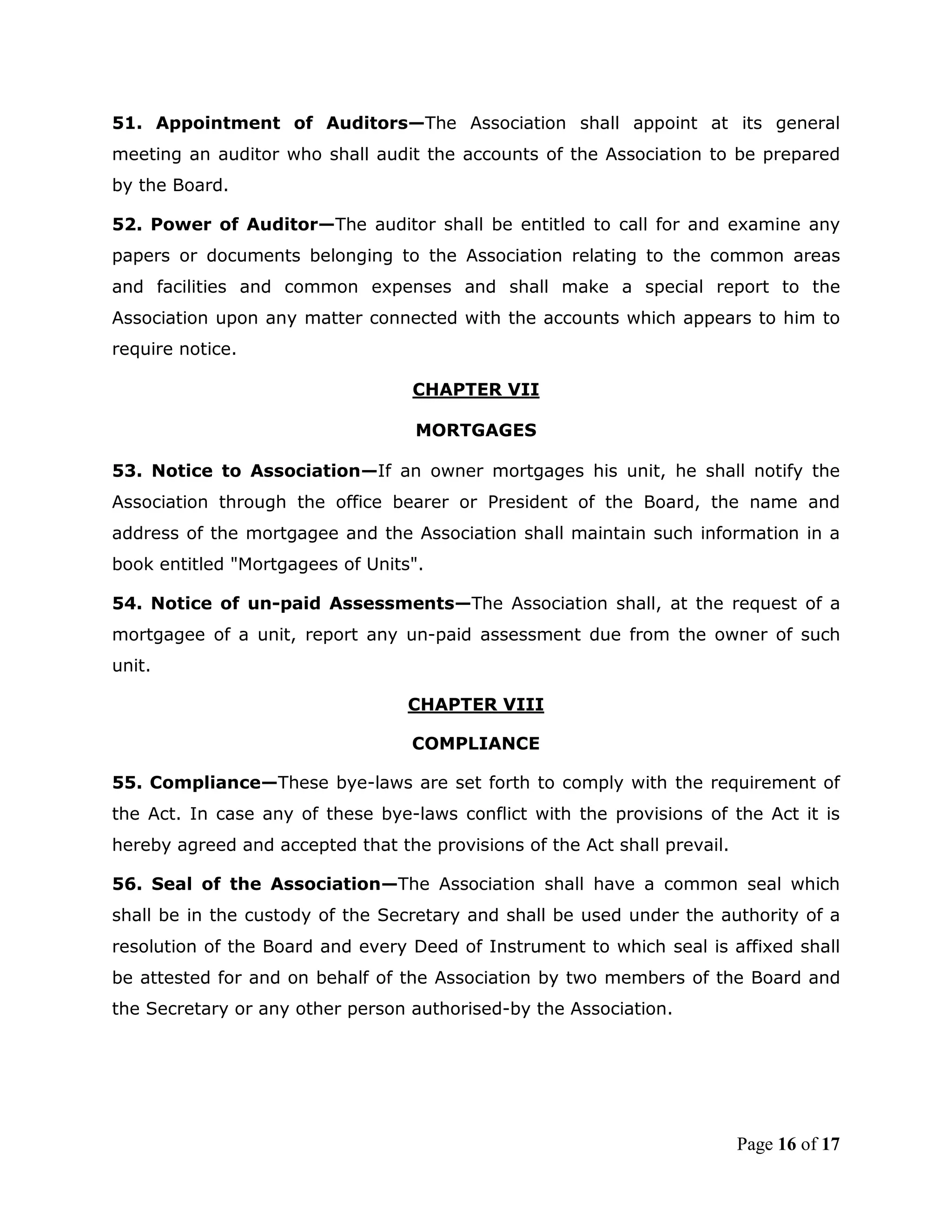 Model Bye-Laws for Uttar Pradesh Apartment Owners Assocations | PDF