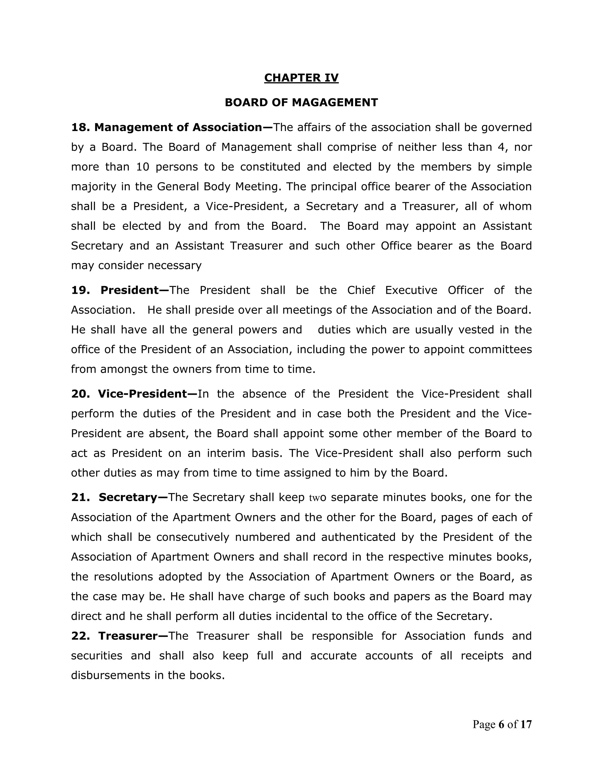 Model Bye-Laws for Uttar Pradesh Apartment Owners Assocations | PDF