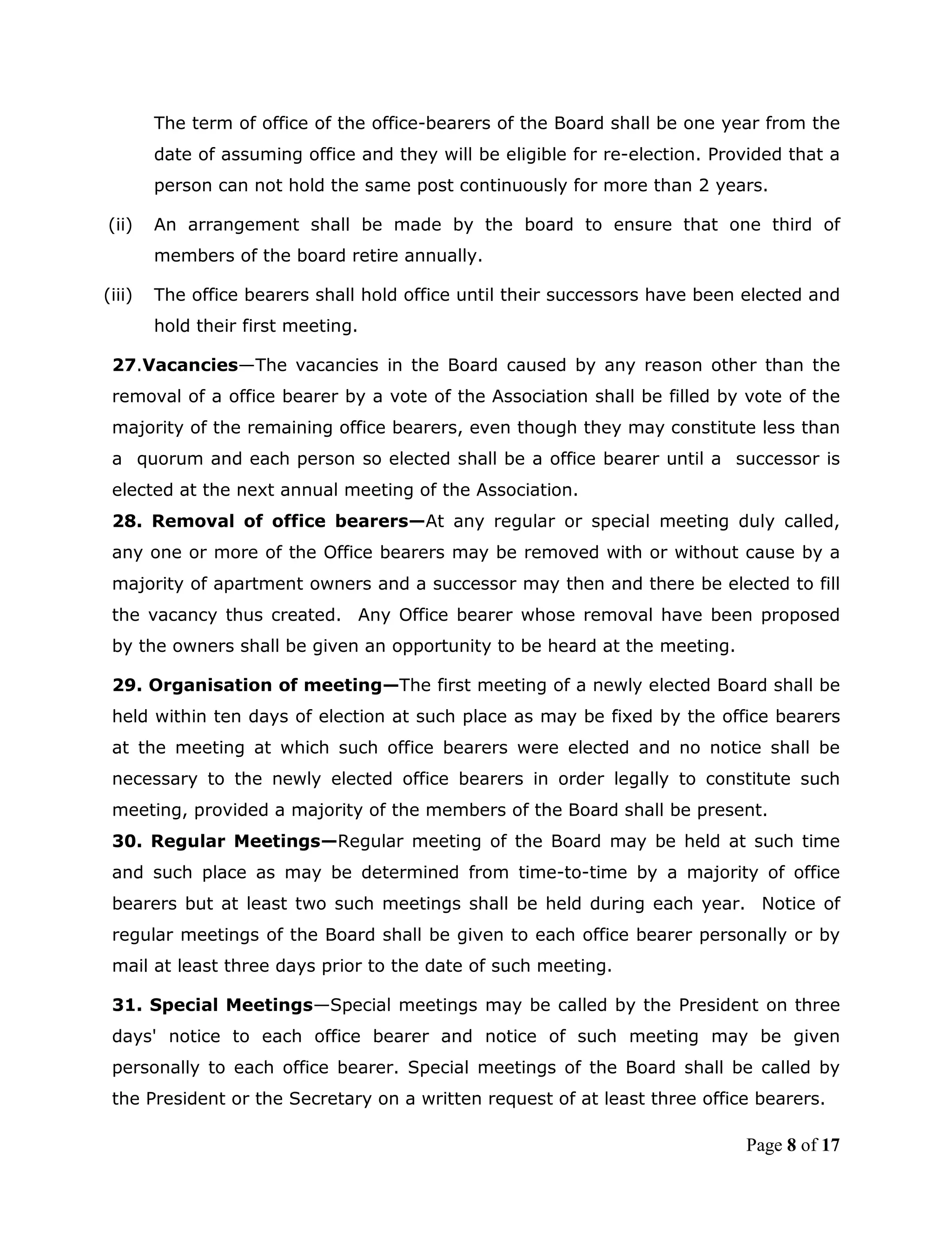 Model Bye-Laws for Uttar Pradesh Apartment Owners Assocations | PDF