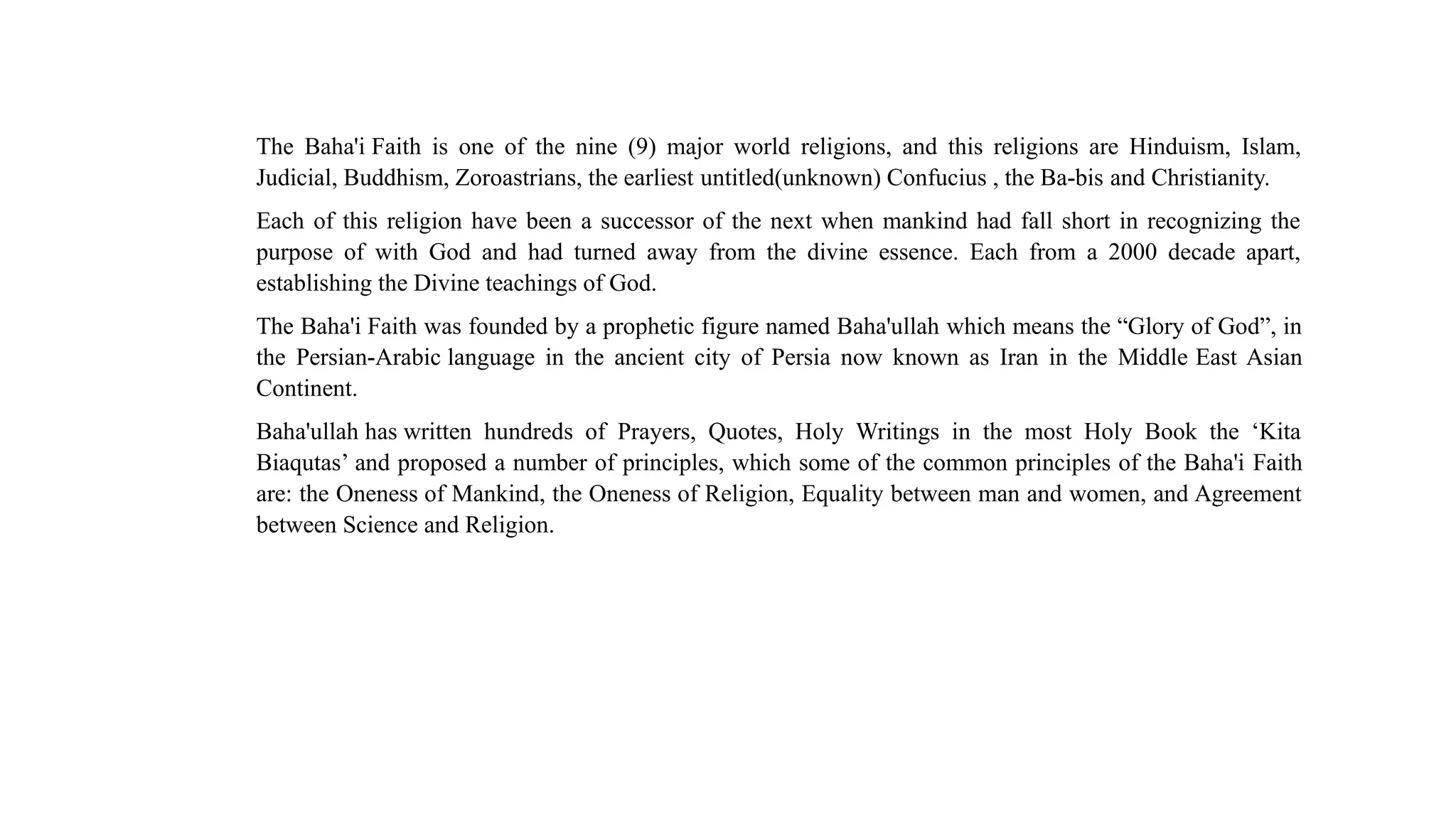 UPNG -RELIGION ACCORDING TO THE BAHAI FAITH.pptx