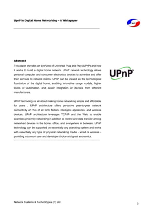 UpnP in Digital Home Networking | PDF
