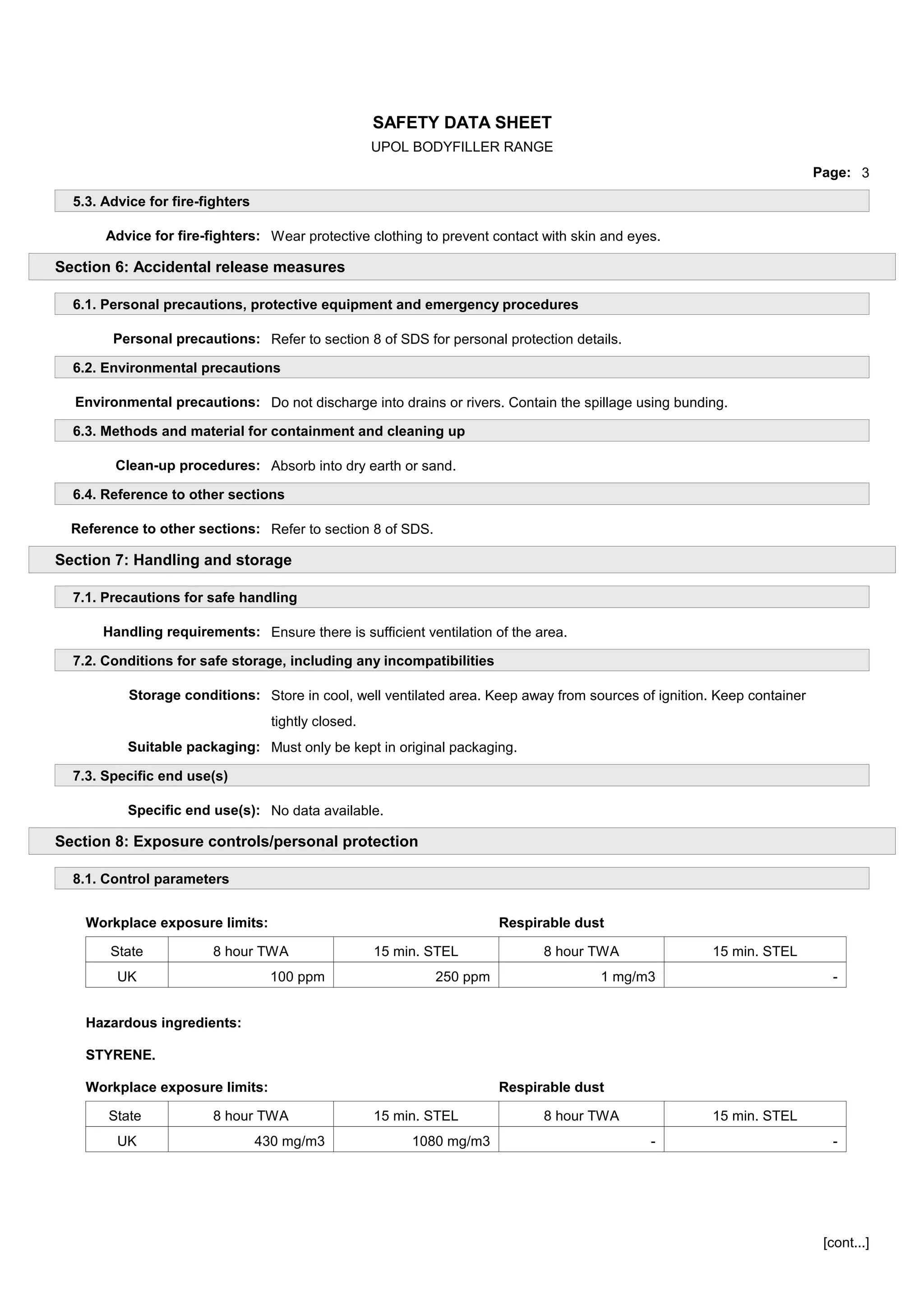 Upol safety data sheet | PDF