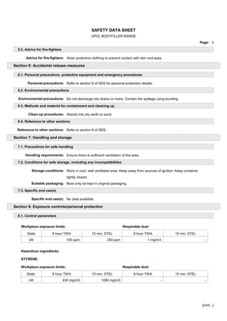 Upol safety data sheet | PDF