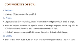 Polymerase Chain Reaction (PCR) | PPTX