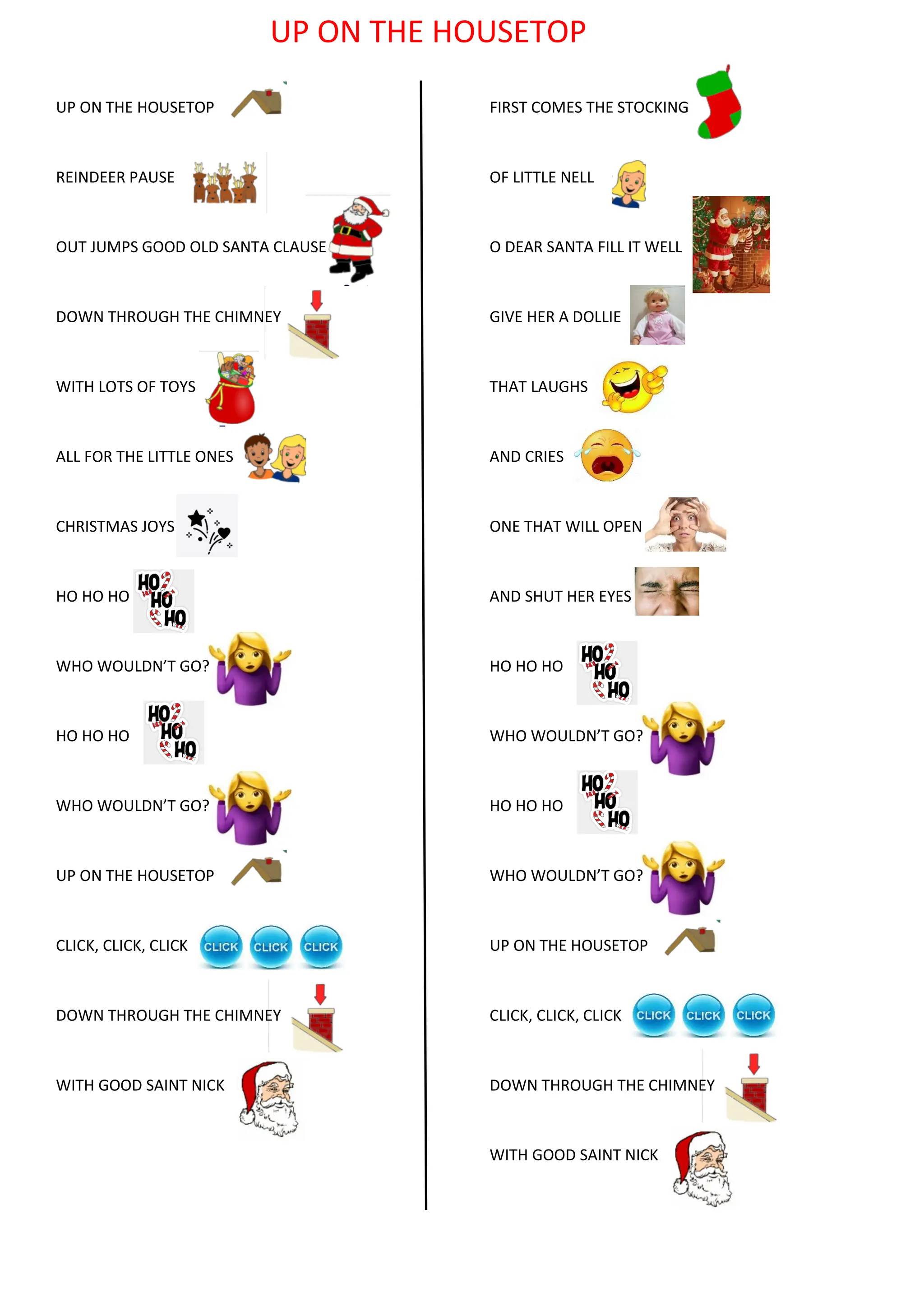 UP ON THE HOUSETOP WITH PICTOGRAMS.pdf