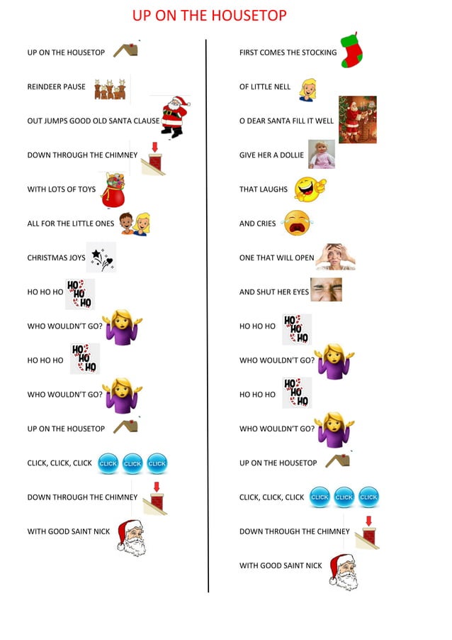 UP ON THE HOUSETOP WITH PICTOGRAMS.pdf