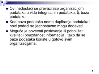 Upotreba i kreiranje baze podataka | PPT