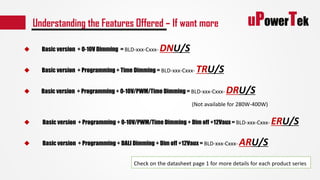 Upowertek LED driver product portfolio introduction | PPT