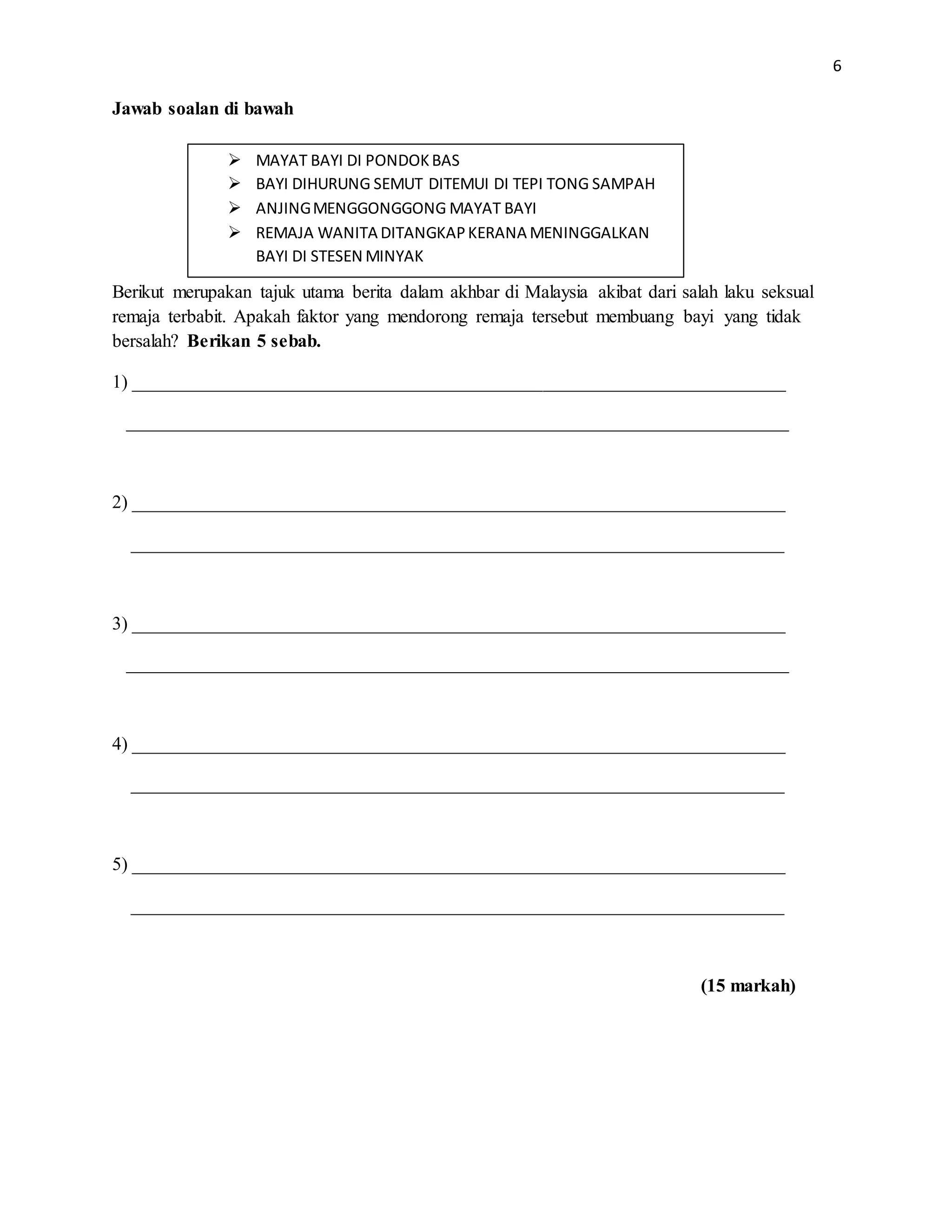 Ujian pertengahan penggal1 pk t6 | PDF