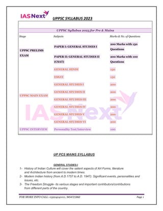 UP PCS PRELIMS AND MAINS SYLLABUS.pdf