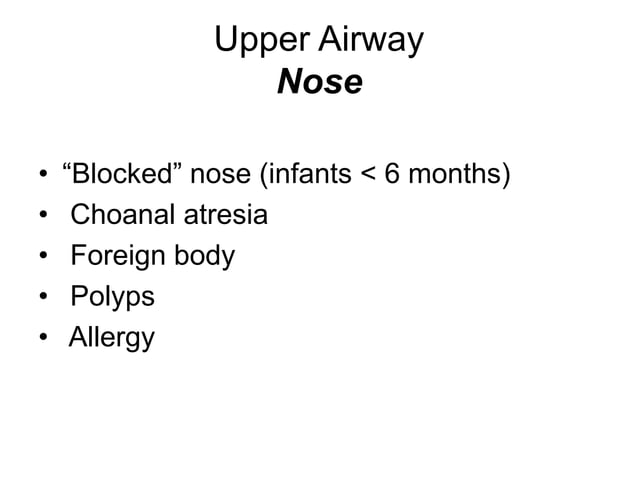 Upper airway-obstruction | PPT | Ear, Nose and Throat Conditions ...