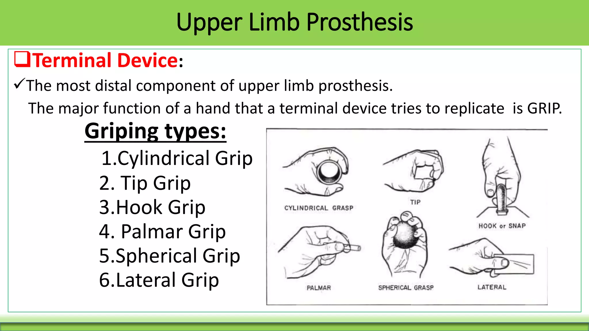 Upper limb-prosthesis-group1-presentation | PPTX