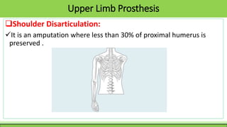 Upper limb-prosthesis-group1-presentation | PPTX