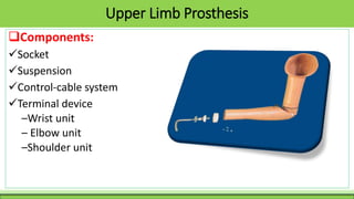 Upper limb-prosthesis-group1-presentation | PPTX