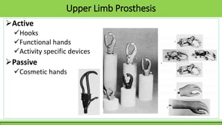 Upper limb-prosthesis-group1-presentation | PPTX