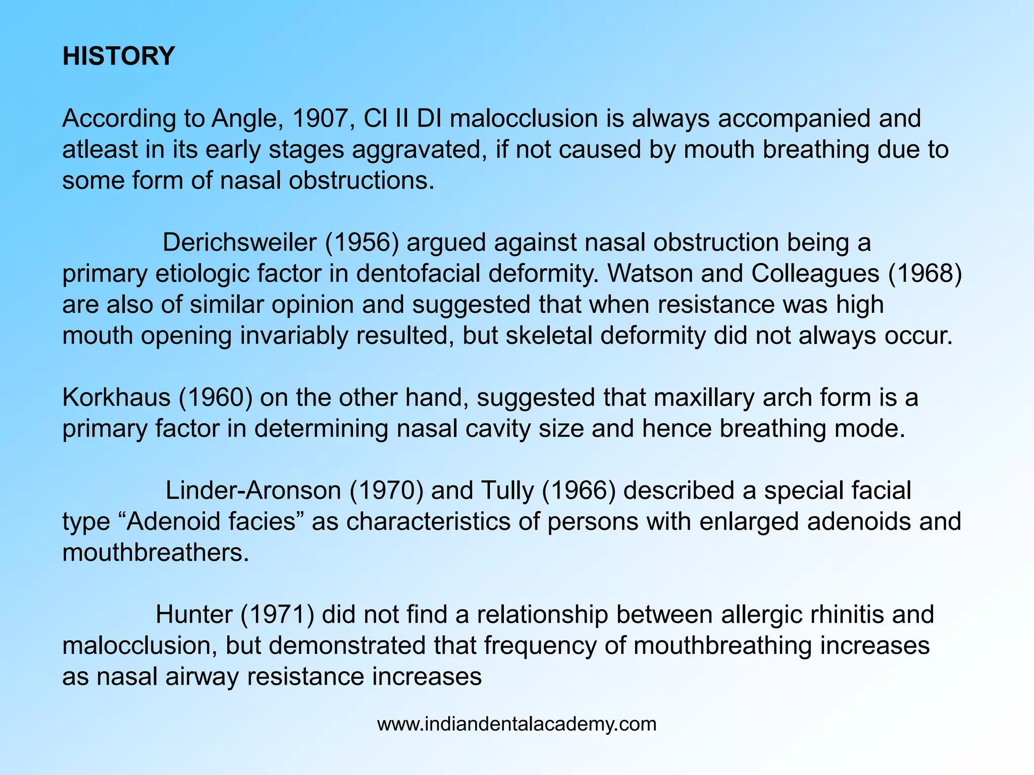 Upper airway constiction and its effects on growth & develop /certified ...